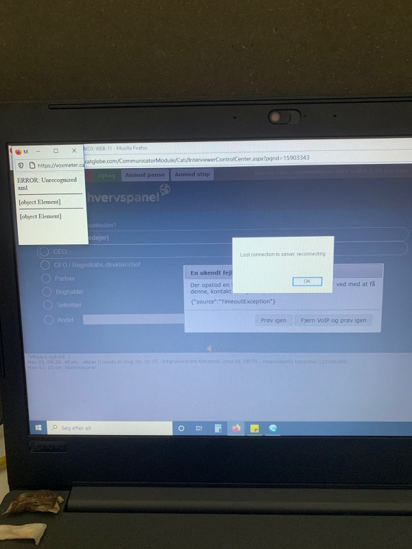 CATI process calling common problem - Catglobe Wiki